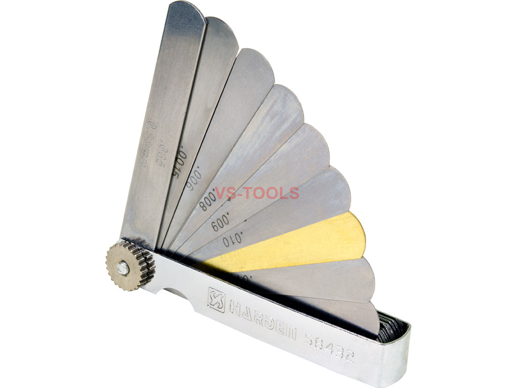 32Pcs 0.04mm-0.88mm Blade Gap Feeler Gauge Metric & SAE ...